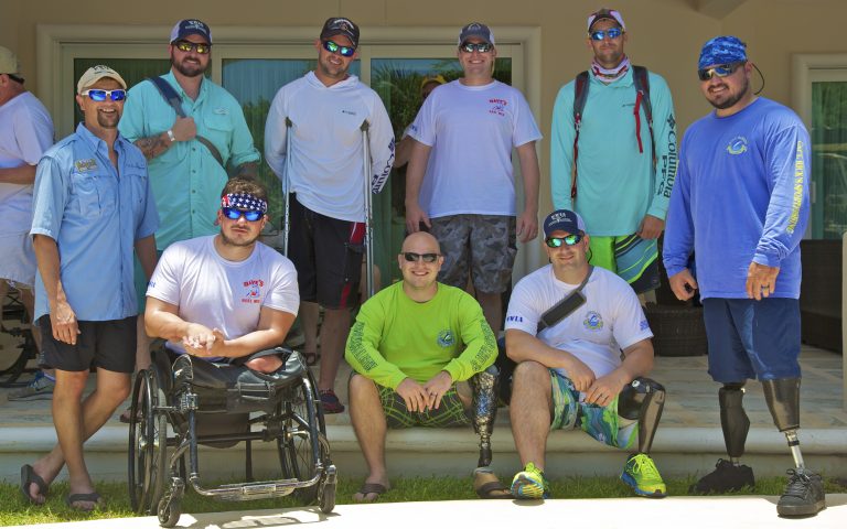Wounded Warriors in Action Foundation A group of men from the Wounded Warriors in Action ...
